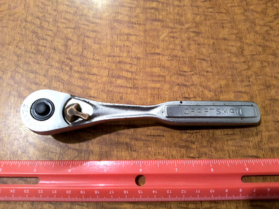 CRAFTSMAN Vintage 3/8" Drive Pear Head Ratchet 44811, Quick Release, VJ ...