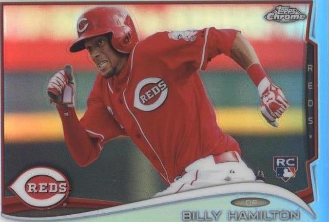 2014 Topps Chrome - Billy Hamilton #75 Blue Refractor /199 (RC) for ...
