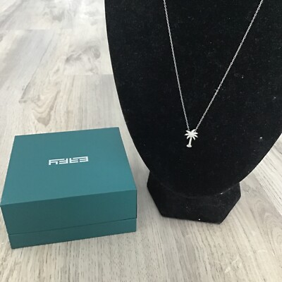 EFFY PALM TREE NECKLACE IN 14K WHITE GOLD WITH DIAMONDS | eBay