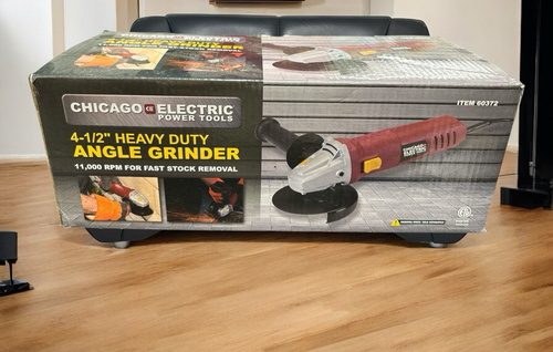 Chicago Electric 60372 4-1/2" Heavy Duty Angle Grinder – 5 Amp – NEW | eBay