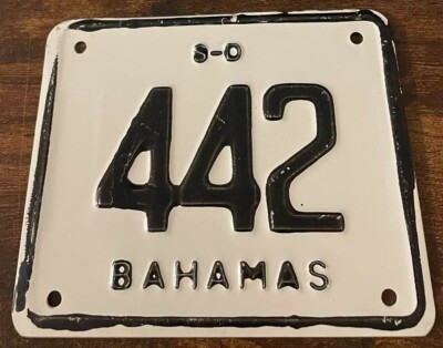 Vintage 442 Bahamas License License Plate 442 Olds Oldsmobile Rocket | eBay