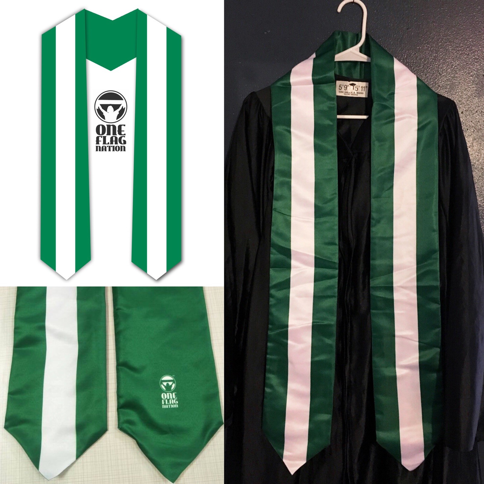 Graduation Stole / Sash - Nigeria Nigerian Country Flag | eBay