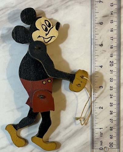 ANTIQUE 1930’s MICKEY MOUSE WOOD JOINTED VINTAGE DANCING ACROBAT TOY | eBay
