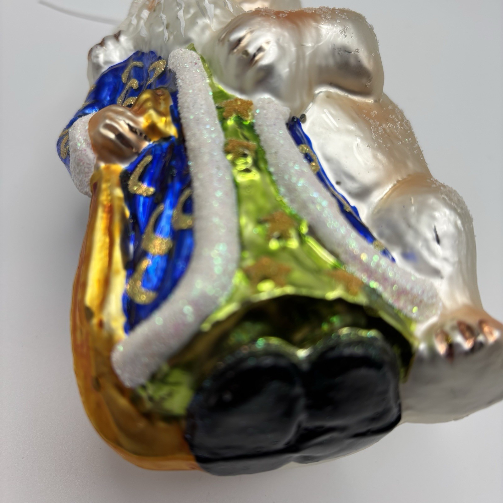 1996 Christopher Radko "Bear Hug" 98-022-0 Blue Santa Polar Bear | eBay