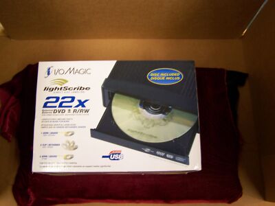 DVD WRITER ,DVD+/-R/RW 22X,External Drive,I/O MAGIC,IDVD22DLSE, NEW IN ...