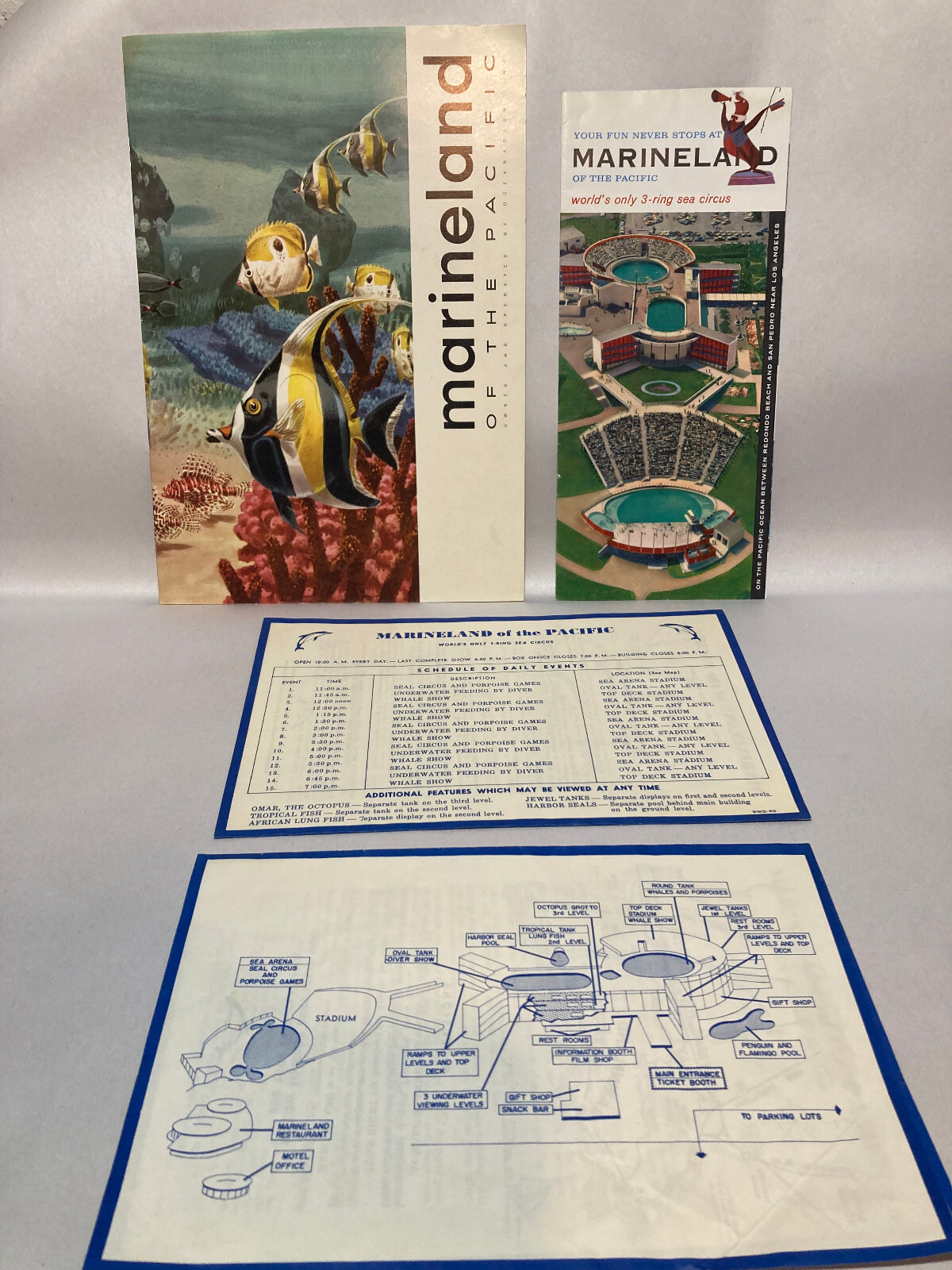 Vintage Marineland Brochures And Maps/Schedules | eBay