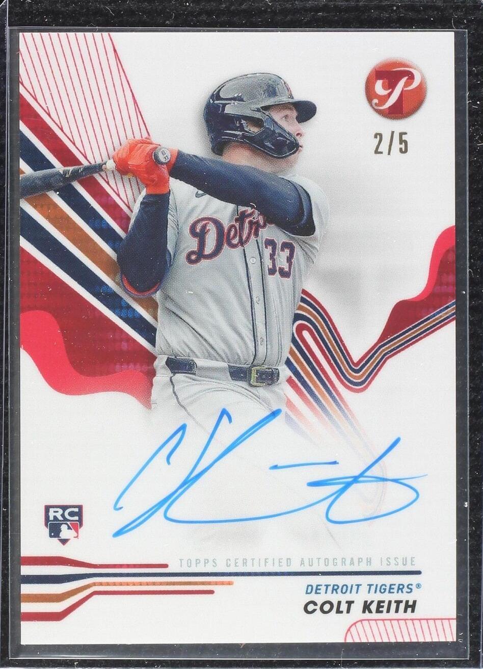 2024 Topps Pristine - Pristine Autographs Colt Keith #PA-CK Red ...