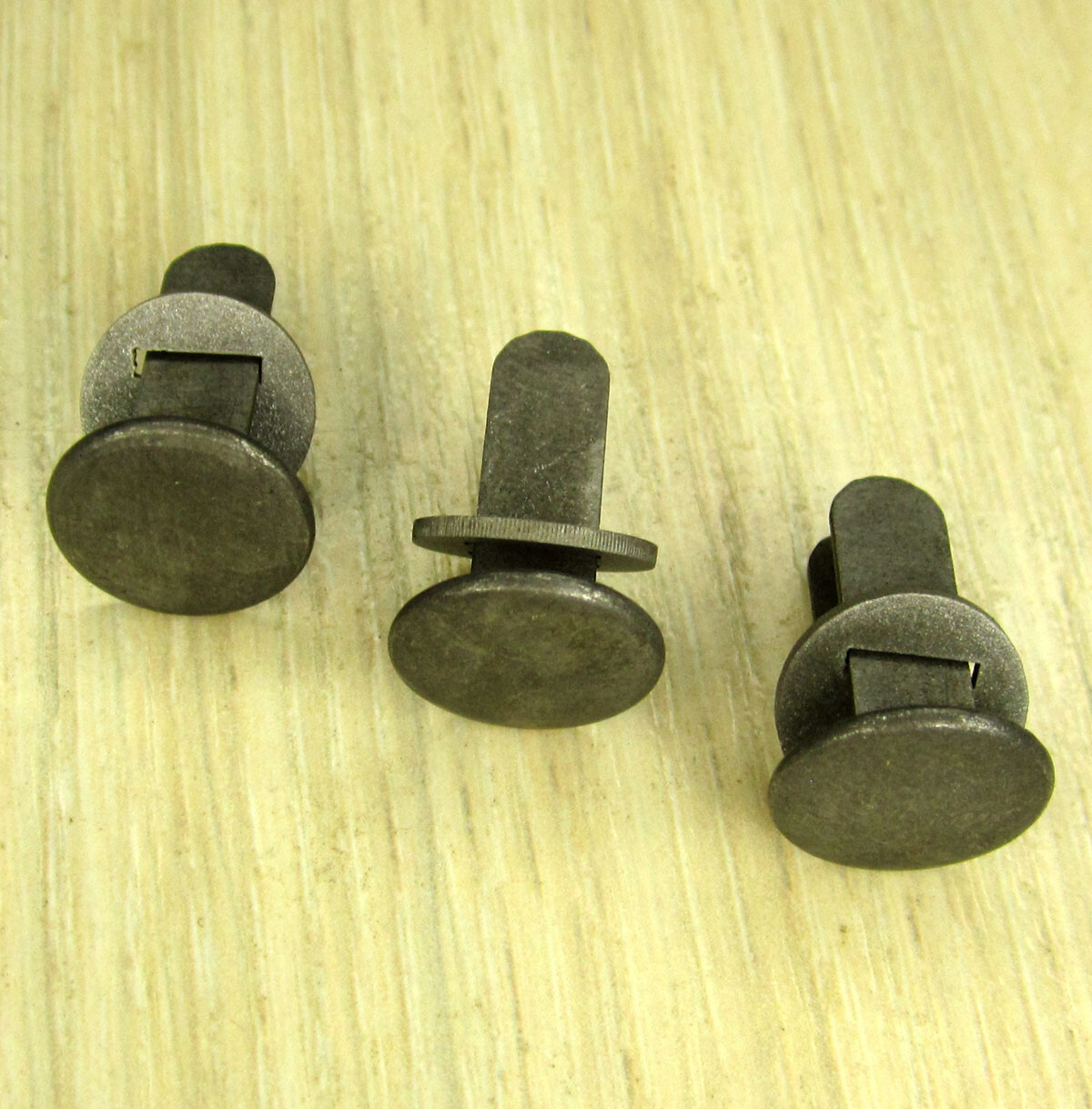 Steel SPLIT PINS+WASHERS for German helmet liner. REPRODUCTION. Marked ...