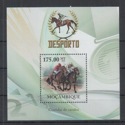 R523. Mozambique - MNH - 2010 - Sport - Horse Racing - Bl | eBay