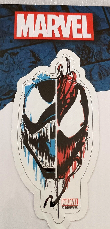 2 Marvel Spider-Man " Venom / Carnage" 50/50 Split Stickers New NOS | eBay