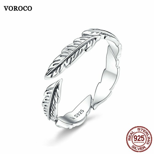 Voroco S925 Sterling Silver Mermaid's Open Finger Ring Charm CZ New ...