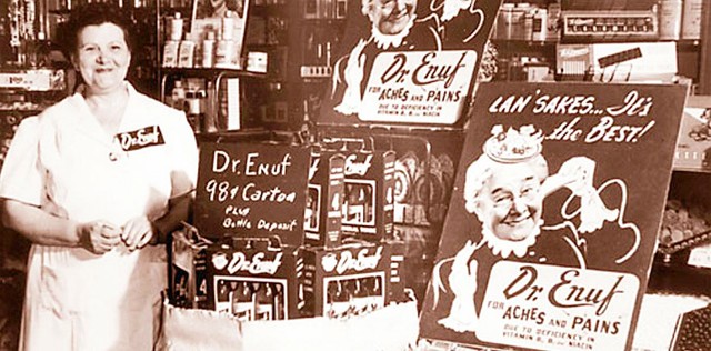 Dr. Enuf Regular Original Carton 4 Fresh 12 Oz Glass Bottles Doctor ...