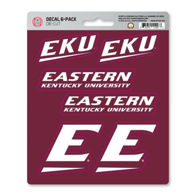 Eastern Kentucky University Colonels EKU - Set Of 6 Sticker Sheet | eBay
