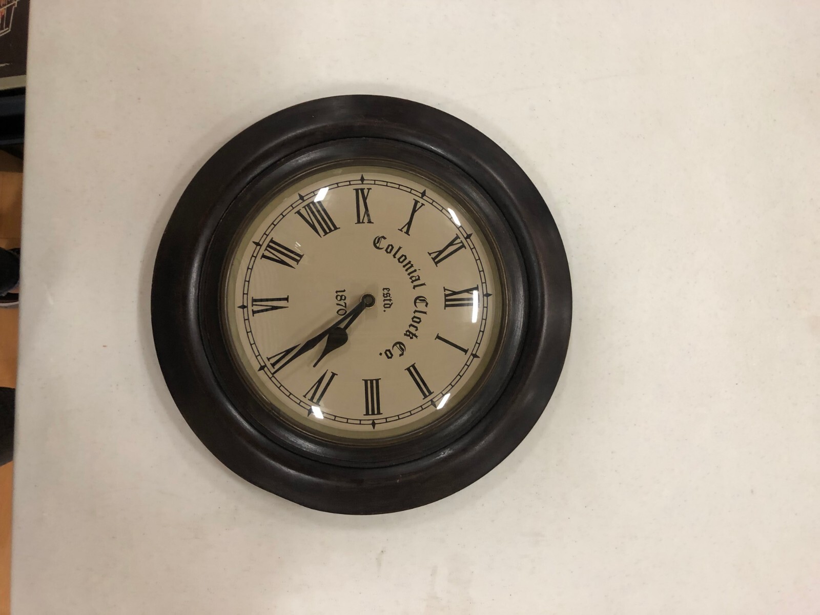 🌺 Colonial clock company wall clock solid wood | eBay