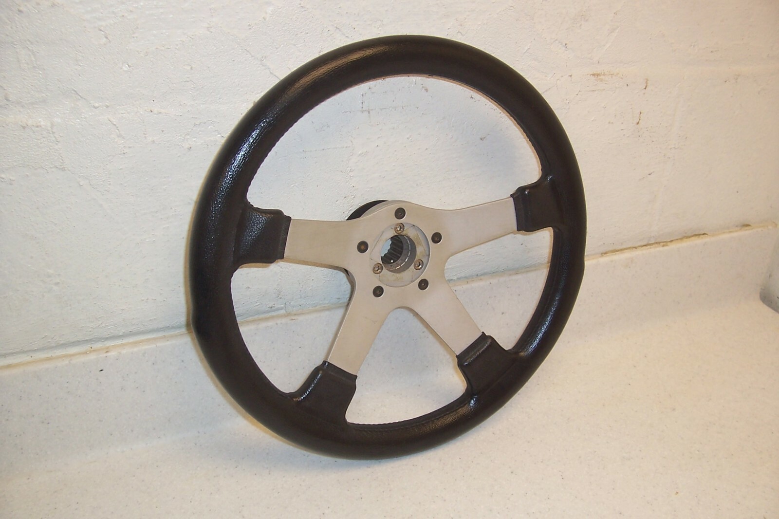 VINTAGE 1980'S 1990'S NARDI OBA LEATHER 4 SPOKE STEERING WHEEL ITALY ...