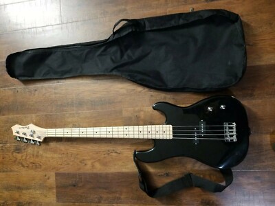 DAVISON RIGHT-HANDED ELECTRIC BASS GUITAR BLACK | eBay
