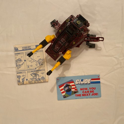 Python Patrol ASP 1989 G.I. JOE ARAH COBRA Vintage 100% COMPLETE W ...