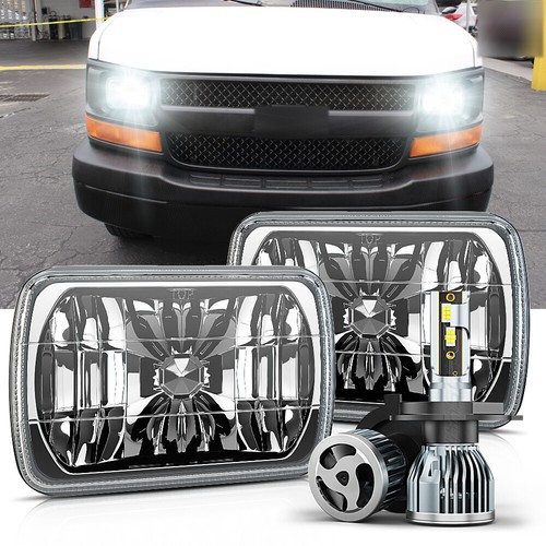 For Chevy Express 1500 2500 3500 Astro Cargo Van 5x7 7x6 LED Headlight ...