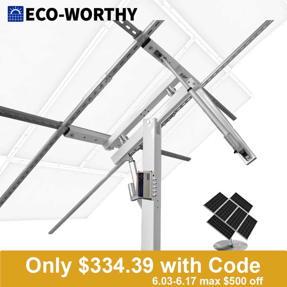 ECO-WORTHY Solar Panel Kit Tracking System Dual Axis with Tracker ...