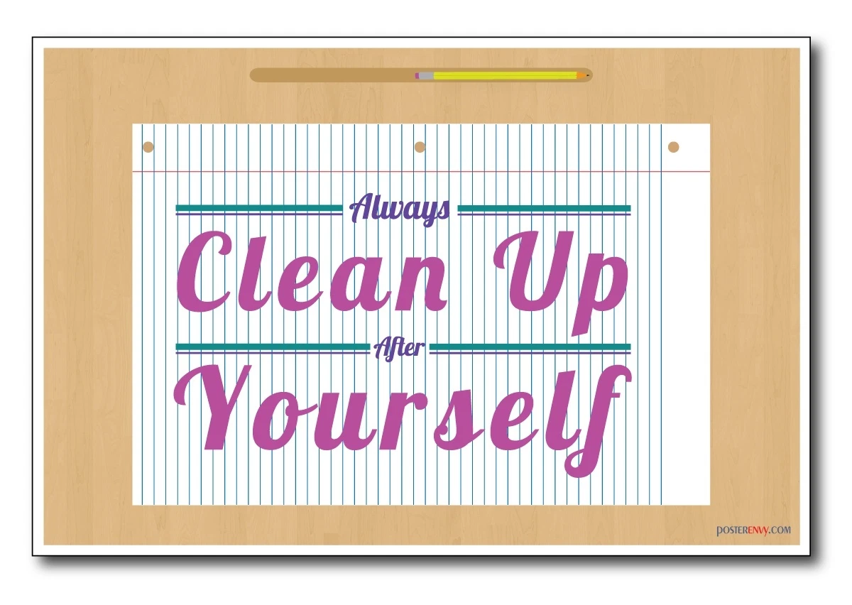 Please Clean Up After Yourself Kitchen Sign