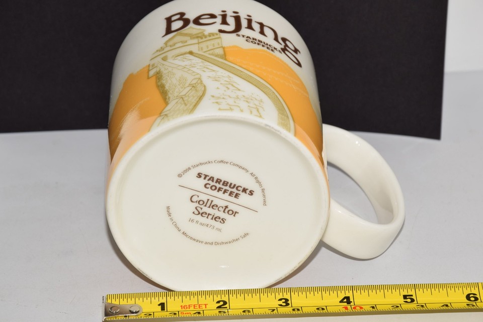 STARBUCKS 2008 Beijing China Coffee Mug Great Wall Collector Travel ...