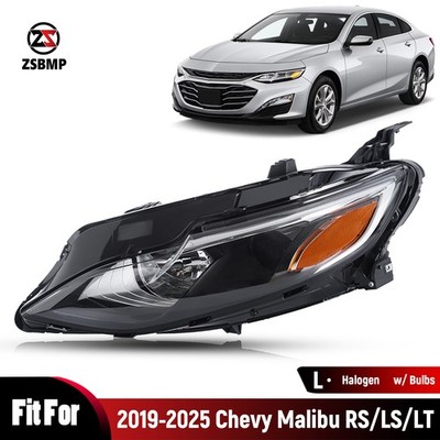 For 2019-2025 Chevrolet Malibu Driver Left Side Halogen Headlight (with ...