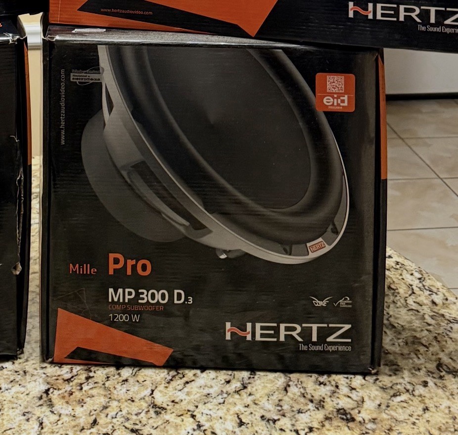 Hertz MP 300 D2.3 Mille Pro Series 12" subwoofer with dual 2-ohm voice ...