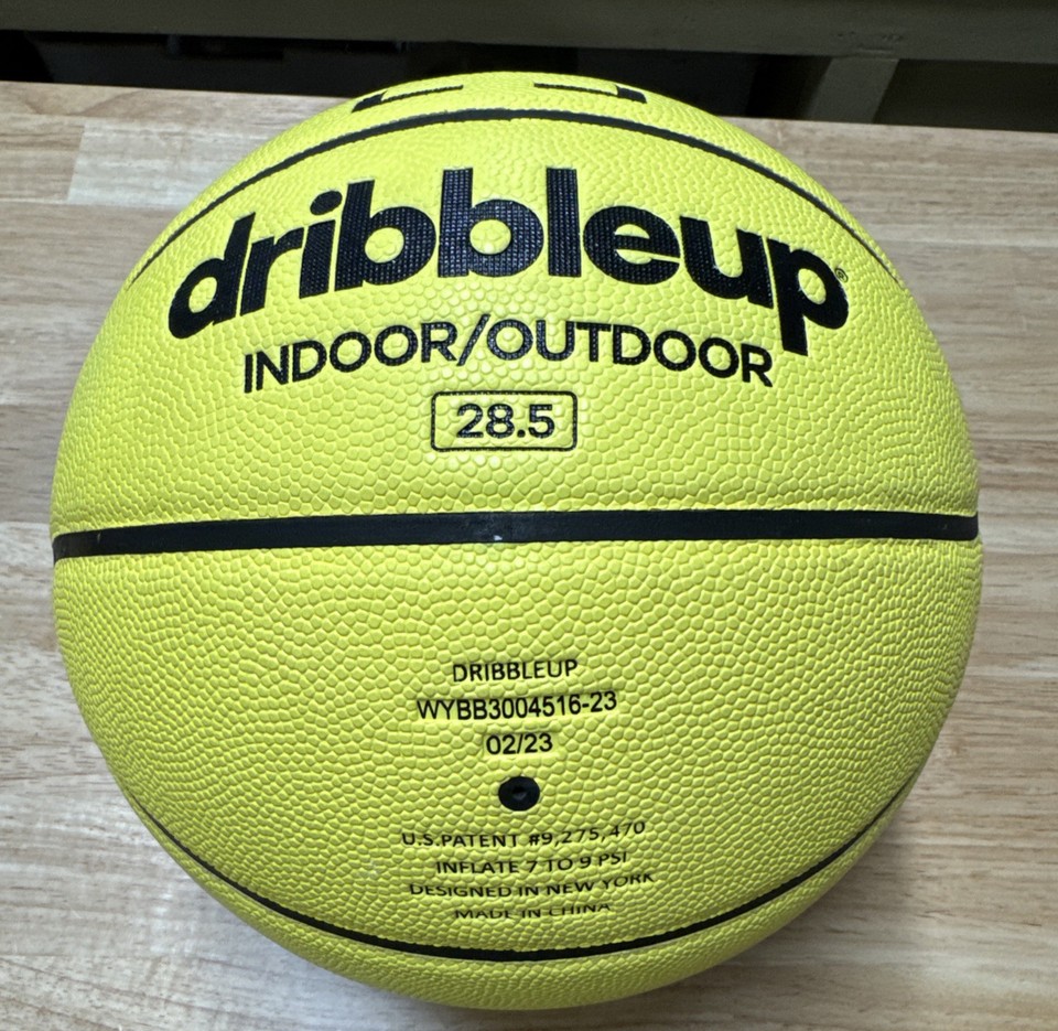 Dribble Up Junior Size Smart Basketball 28.5 Indoor Outdoor Yellow | eBay