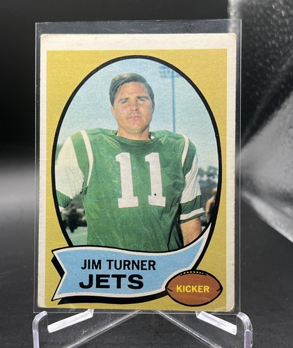 1970 Topps Football #104 Jim Turner NY Jets VG++ | eBay