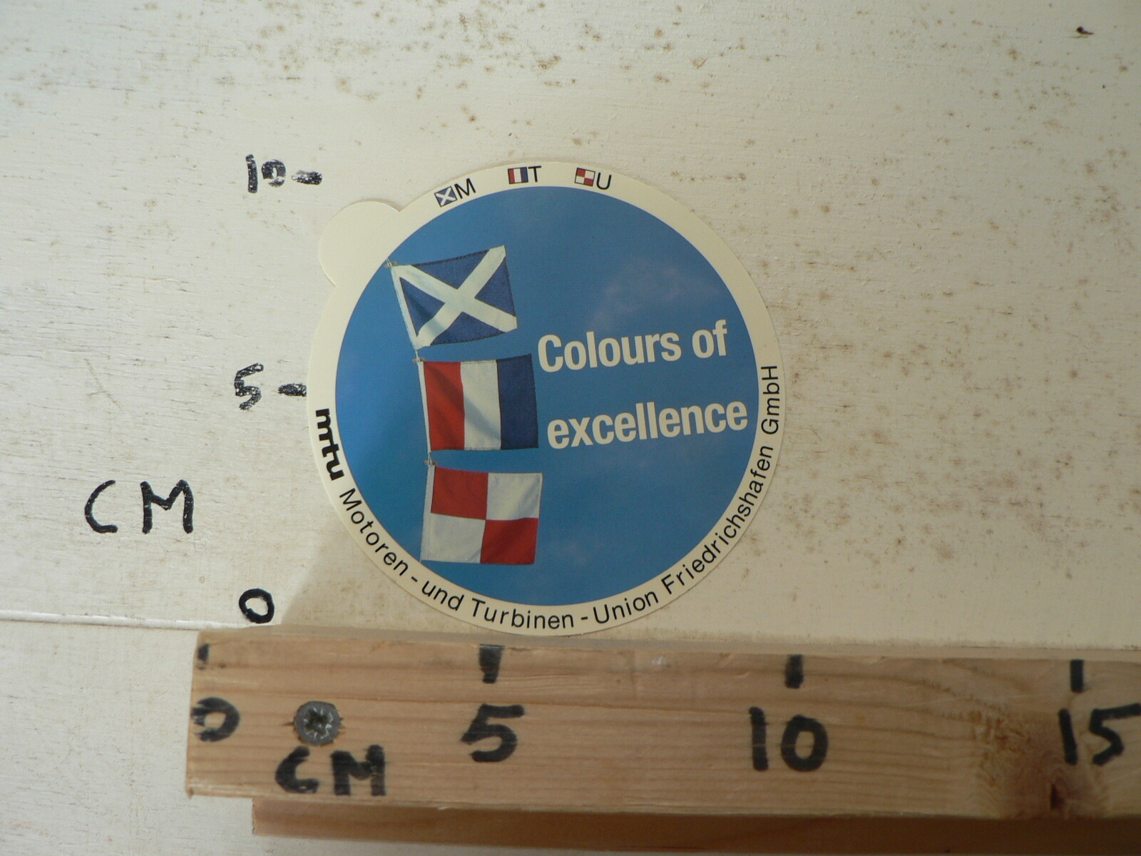 STICKER,DECAL MTU COLOURS OF EXCELLENCE MOTOREN UND TURBINEN UNION ...