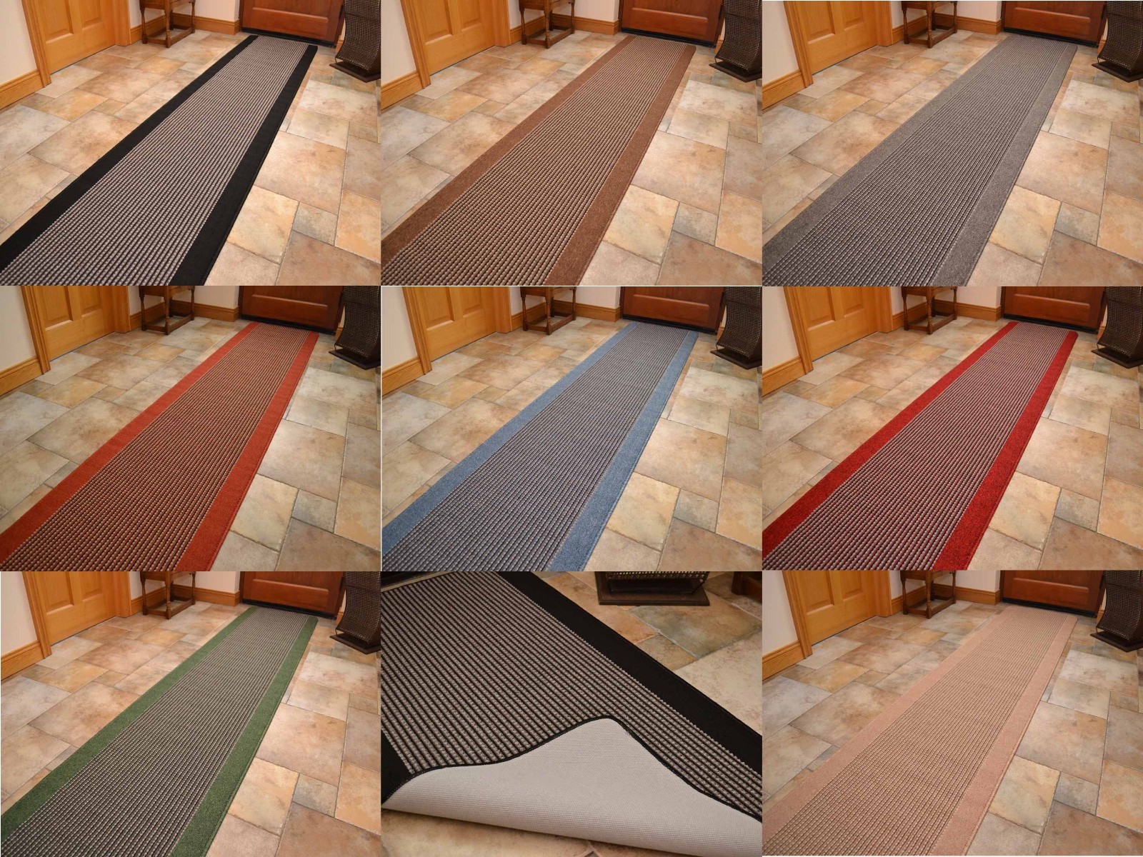 Machine Washable Mats Runners Anti Slip Rubber Back Soft Hallway ...