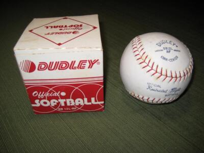 NIB Dudley Softball Slow Pitch Cork Center Official Restricted Flight ...