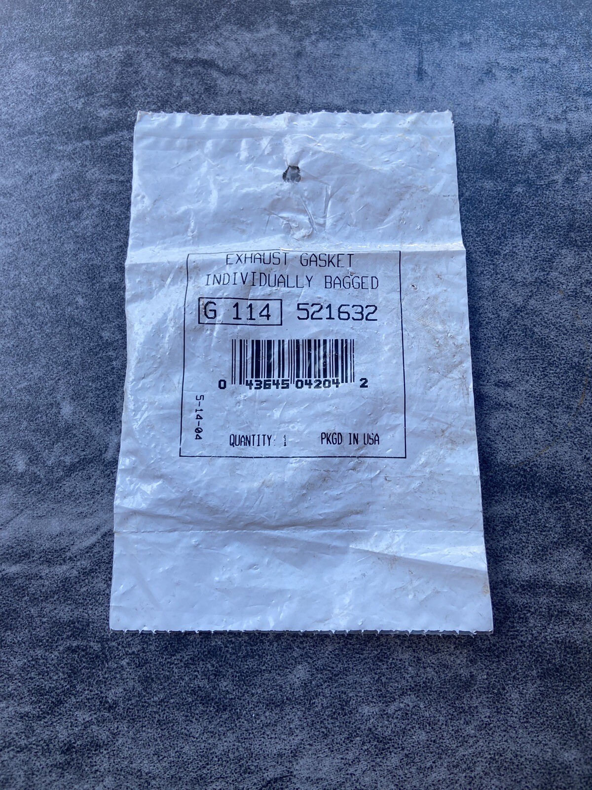 Exhaust Gasket G114 Individual Bagged 521632 NEW *FREE SHIPPING* | eBay