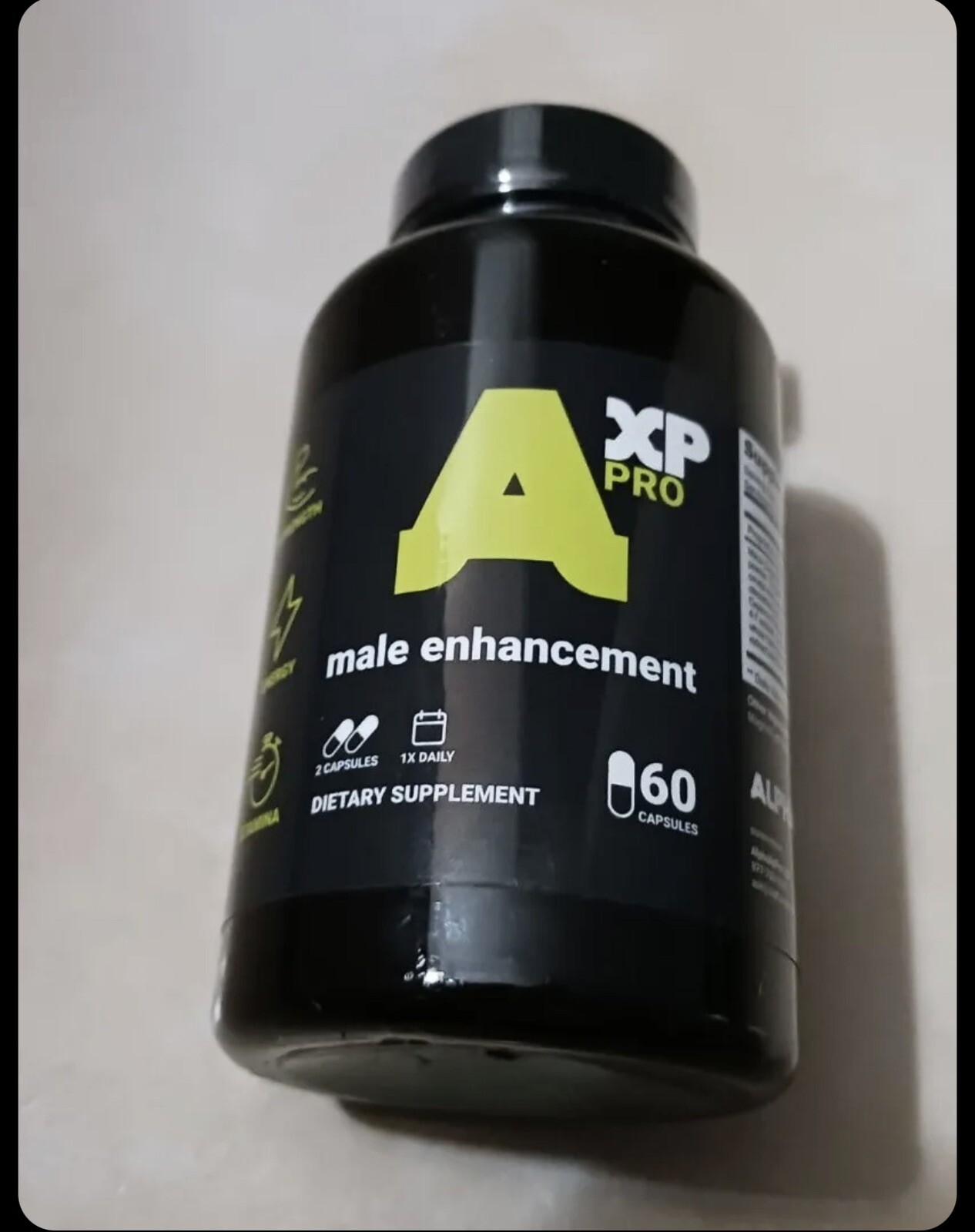 Alpha XP Pro Male Enhancement Pills Strength Energy Stamina 60 Capsules ...