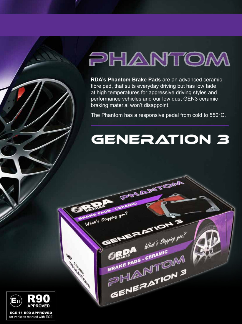 RDC1332 RDA PHANTOM CERAMIC REAR BRAKE PADS for HOLDEN COMMODORE VT-VZ ...