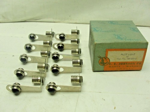 (10) NOS E.F. Johnson Vintage Auto Dash Light Rat Rod Gasser Hot Rod 32 ...