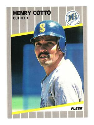 1989 Fleer #545 Henry Cotto Seattle Mariners | eBay