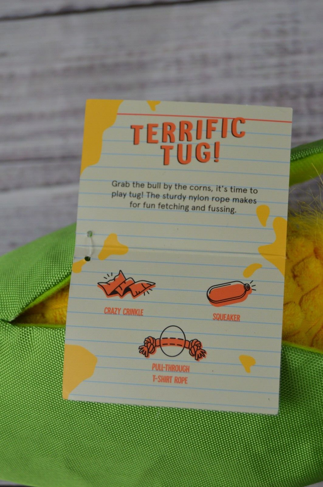 New Bark Box " Corn on the Slob " Dog Toy Corn with Husk Large Sized 50 ...