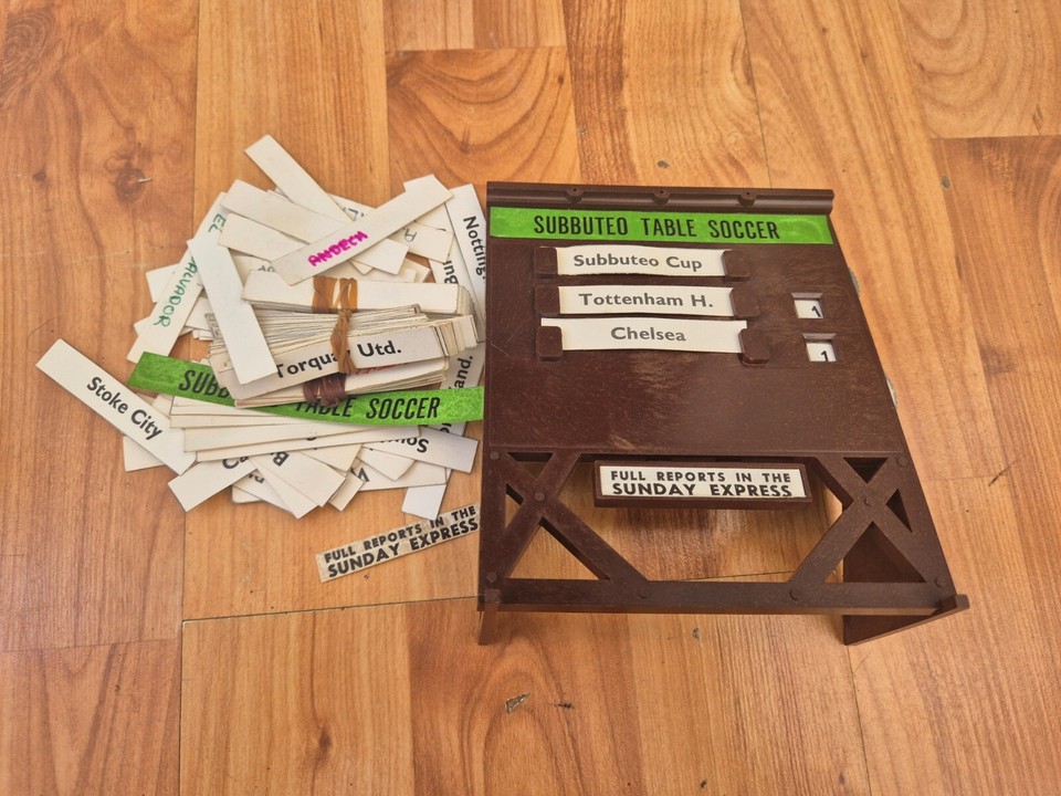 Vintage Subbuteo Poid Lourd Ensemble Z C115 Match Score Recorder ...