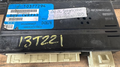 10377294 Saturn Vue 2004-2005 Bcm Corps Contrôle Module | eBay