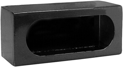 NEW BUYERS Single Oval Light Box Black Powder Coated Steel LB383 | eBay