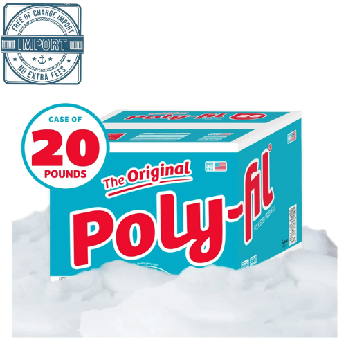 Poly-Fil® Premium Polyester Fiber Fill by Fairfield, 20 Pound Box ...