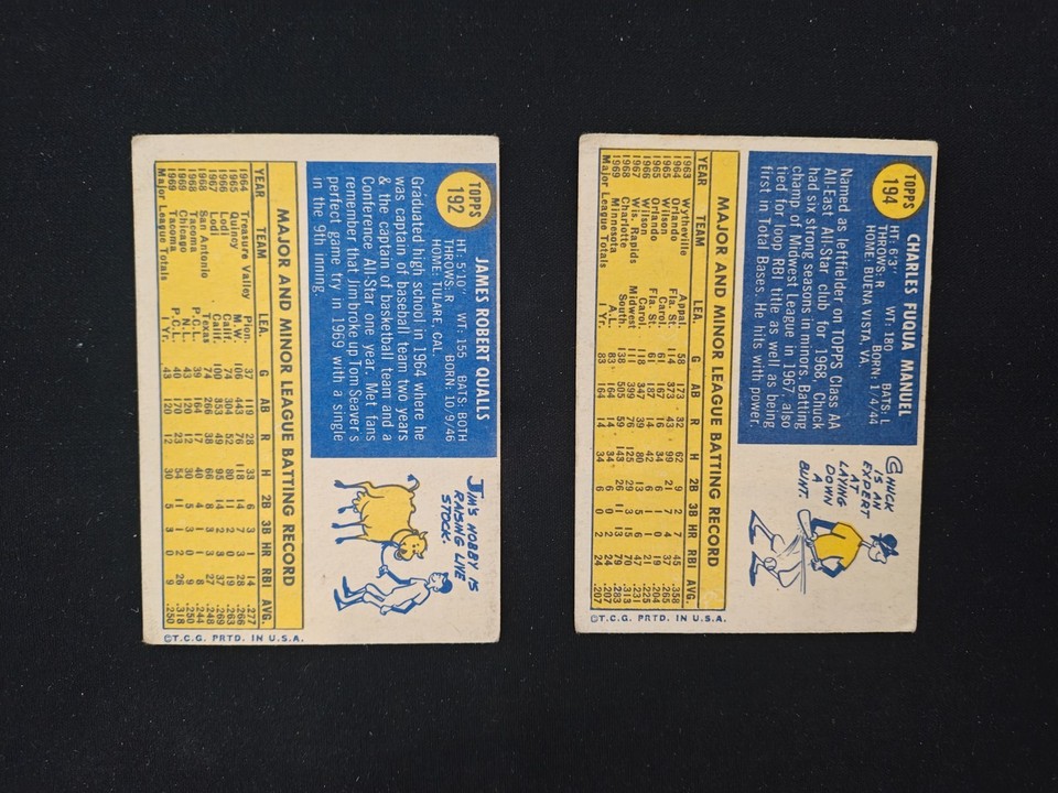 1970 Topps Baseball Lot of 86 Cards (#100-194) - High-Number Duplicates ...