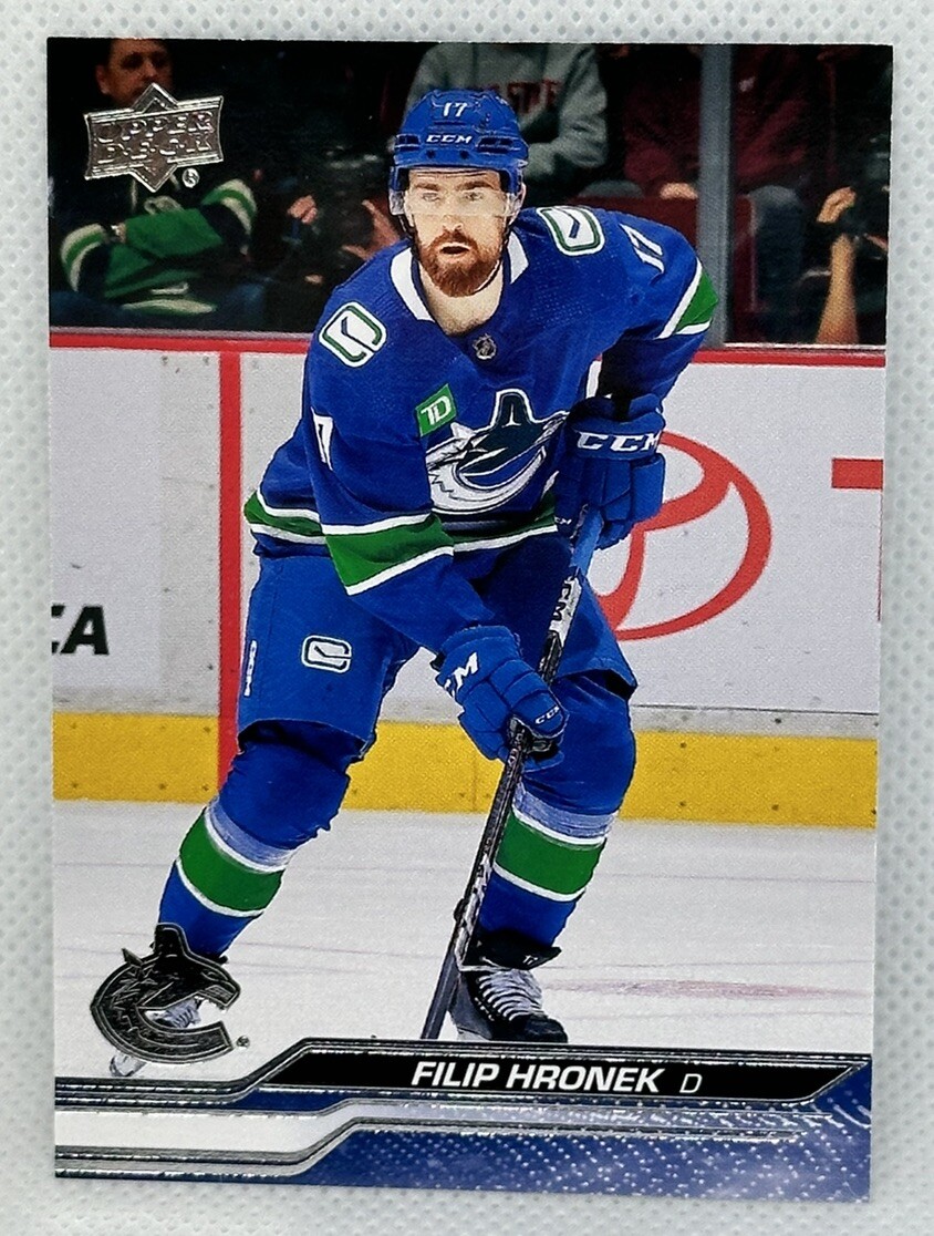 Filip Hronek 2023-24 Upper Deck Hockey Series 2 #429 Vancouver Canucks ...