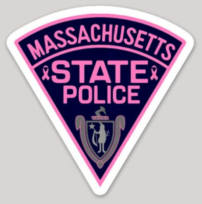 3 Inch Non-Reflective Pink Massachusetts State Police Logo Sticker ...