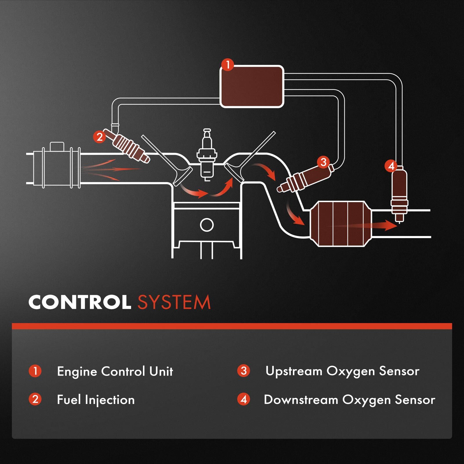 O2 Oxygen Sensor for BMW E34 525i 525iT M50 1993-1995 I6 2.5L Upstream ...