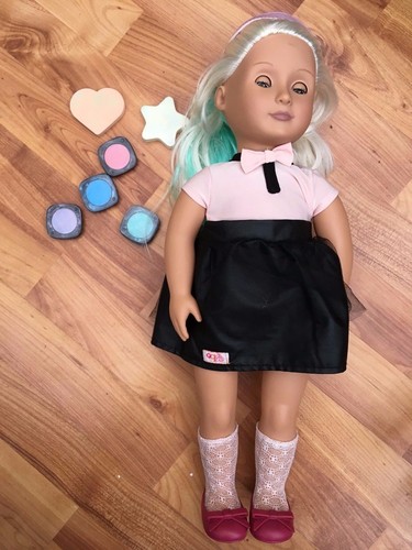 2014 OUR GENERATION 18" 46CM HUGE GIRLS DOLL - AMYA WITH ACCESSORIES ...