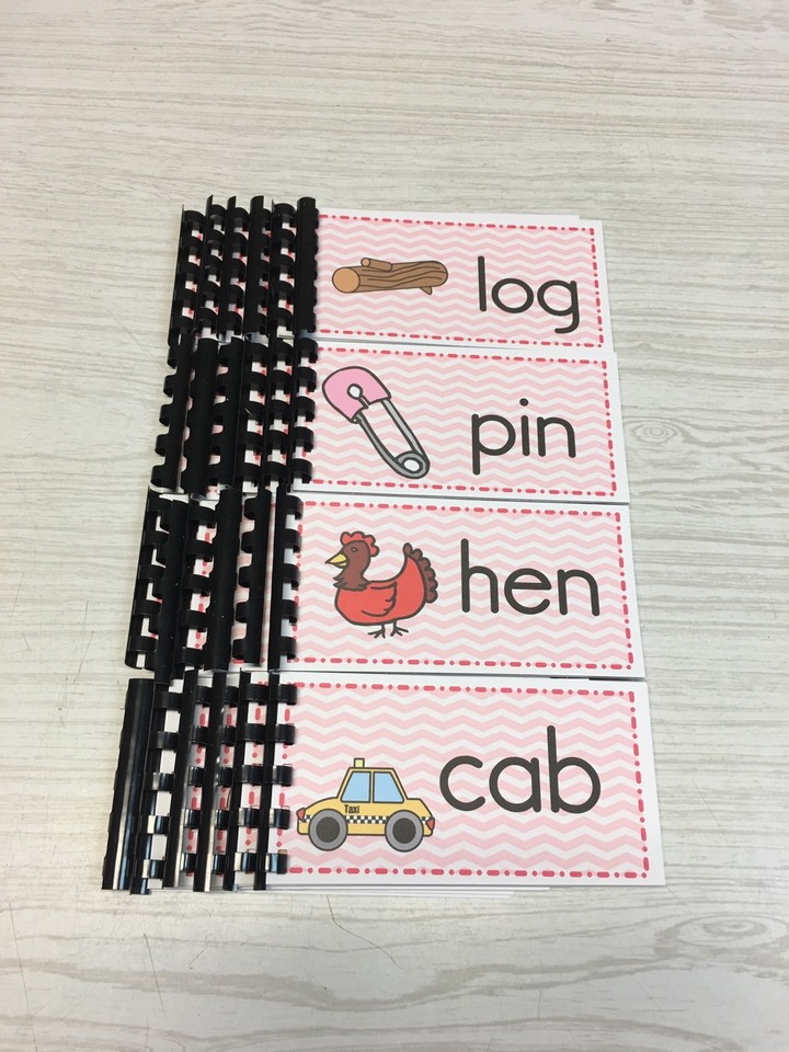 NEW Montessori Materials -The Pink Series - 24 CVC Word Families ...