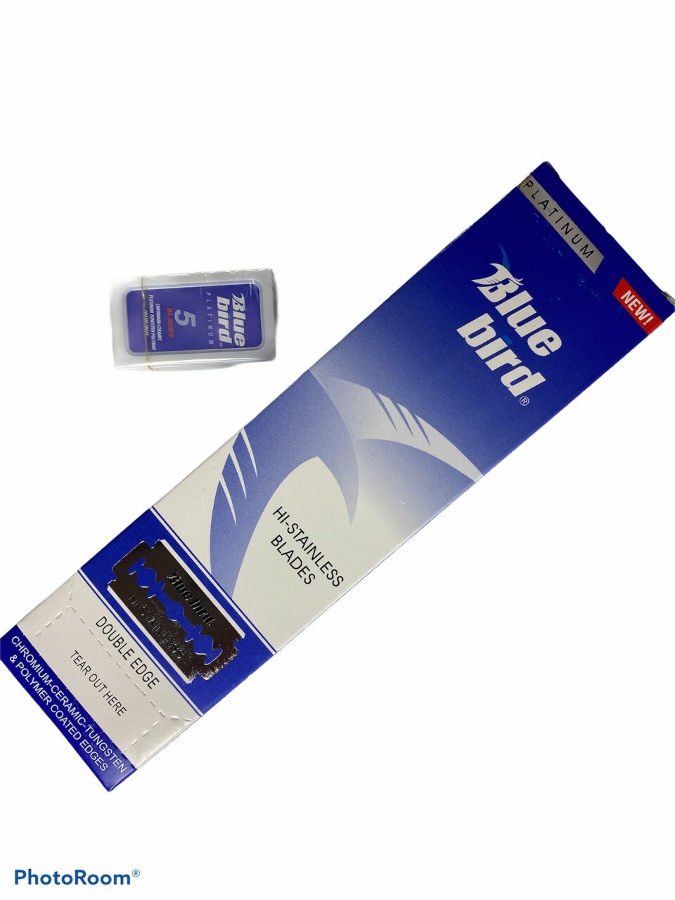 100 Pack Blue Bird bluebird Platinum Double Edge Safety Razor Shaving ...