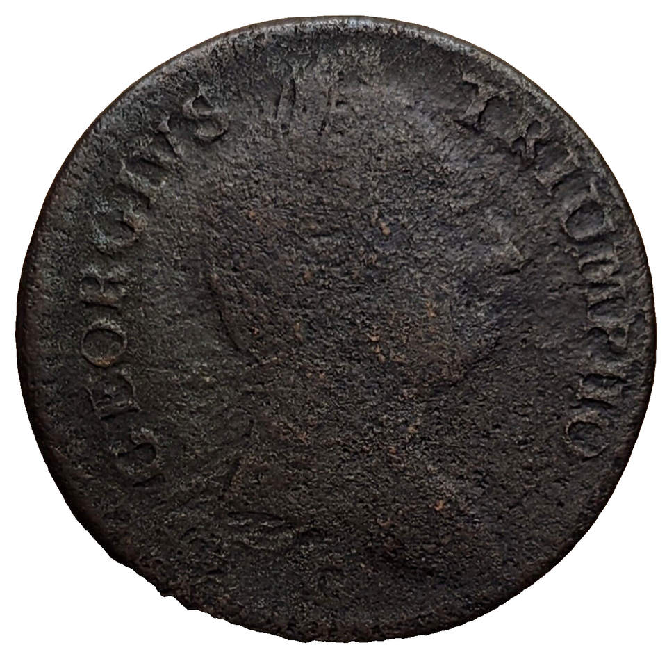 1783 Georgivs Triumpho Colonial Copper Token Coin | eBay